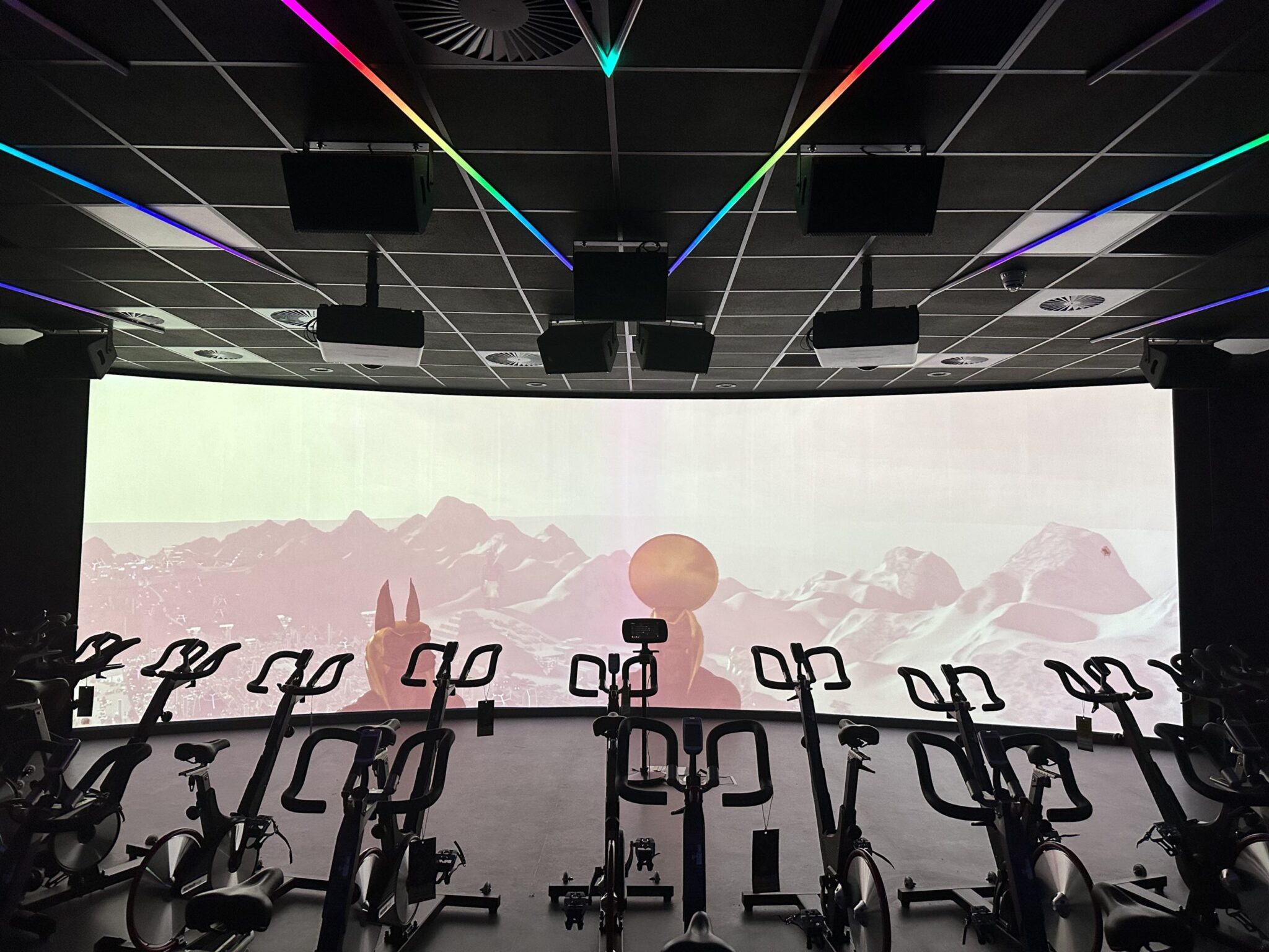 Grangemouth Sports Complex | Studio lights and full spin centres